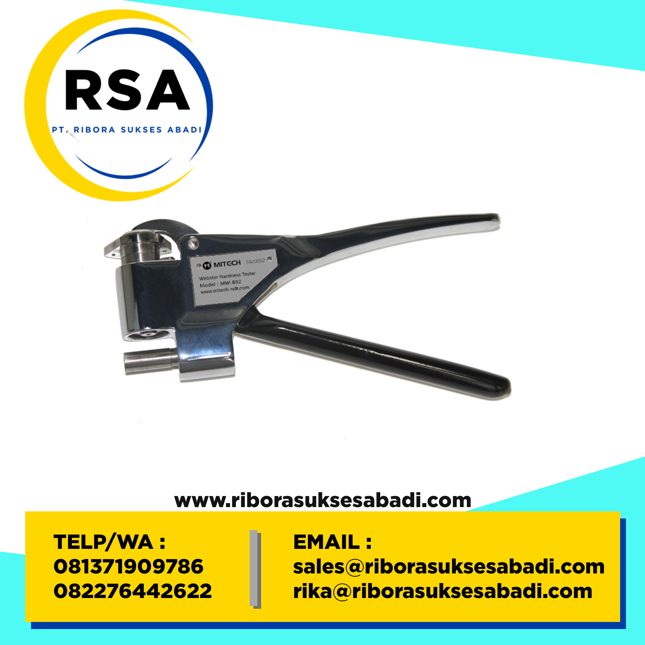 mitech-mw-b75-series-copper-alloy-webster-hardness-tester PT.Ribora ...