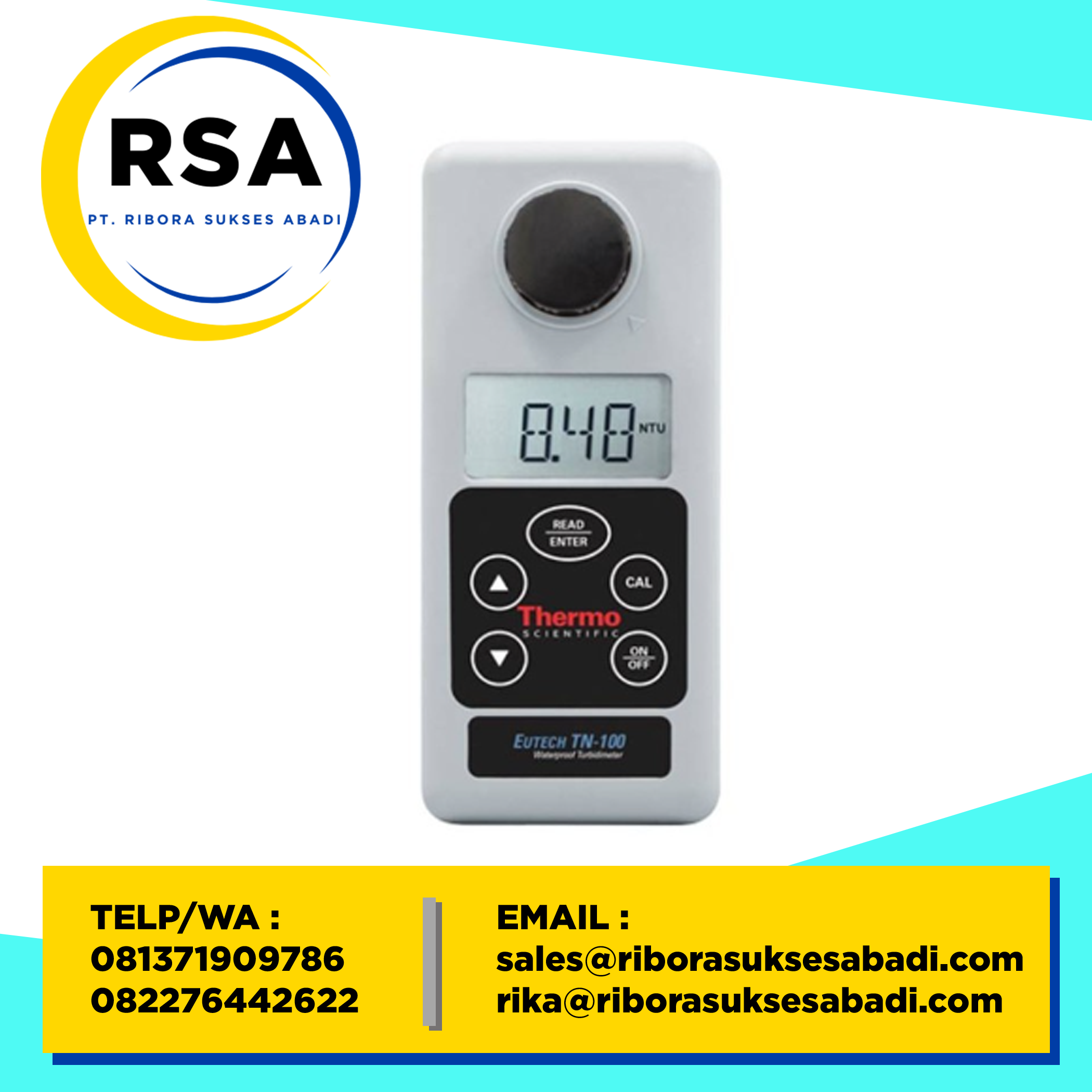 Jual Turbidity Meter TN 100 IR Eutech - PT.Ribora Sukses Abadi