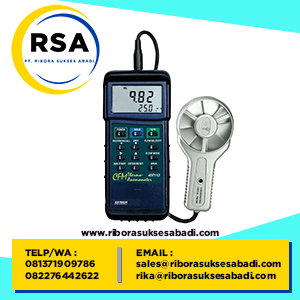 Jual Anemometer Heavy Duty CFM Metal Vane Extech 407113 - PT.Ribora ...