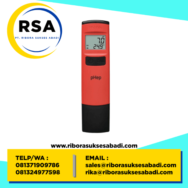 Jual Hanna HI98107 New pH ep 0.1 pH with ATC waterproof - PT.Ribora ...
