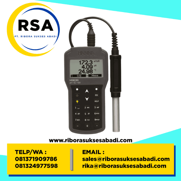 Jual Hanna HI98199 Digital pH EC DO portable meter - PT.Ribora Sukses Abadi