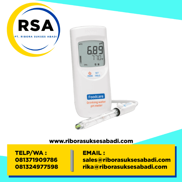 Jual Hanna HI99192 Drinking Water pH Portable Meter - PT.Ribora Sukses ...